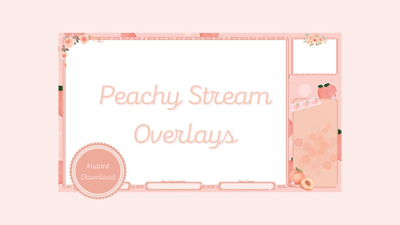 Peachy Stream Overlay - Etsy