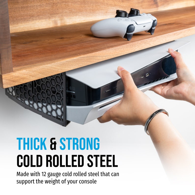 Stealth Mount - Under Desk Mount for Original/slim PS5/PS5 Pro Disc ...
