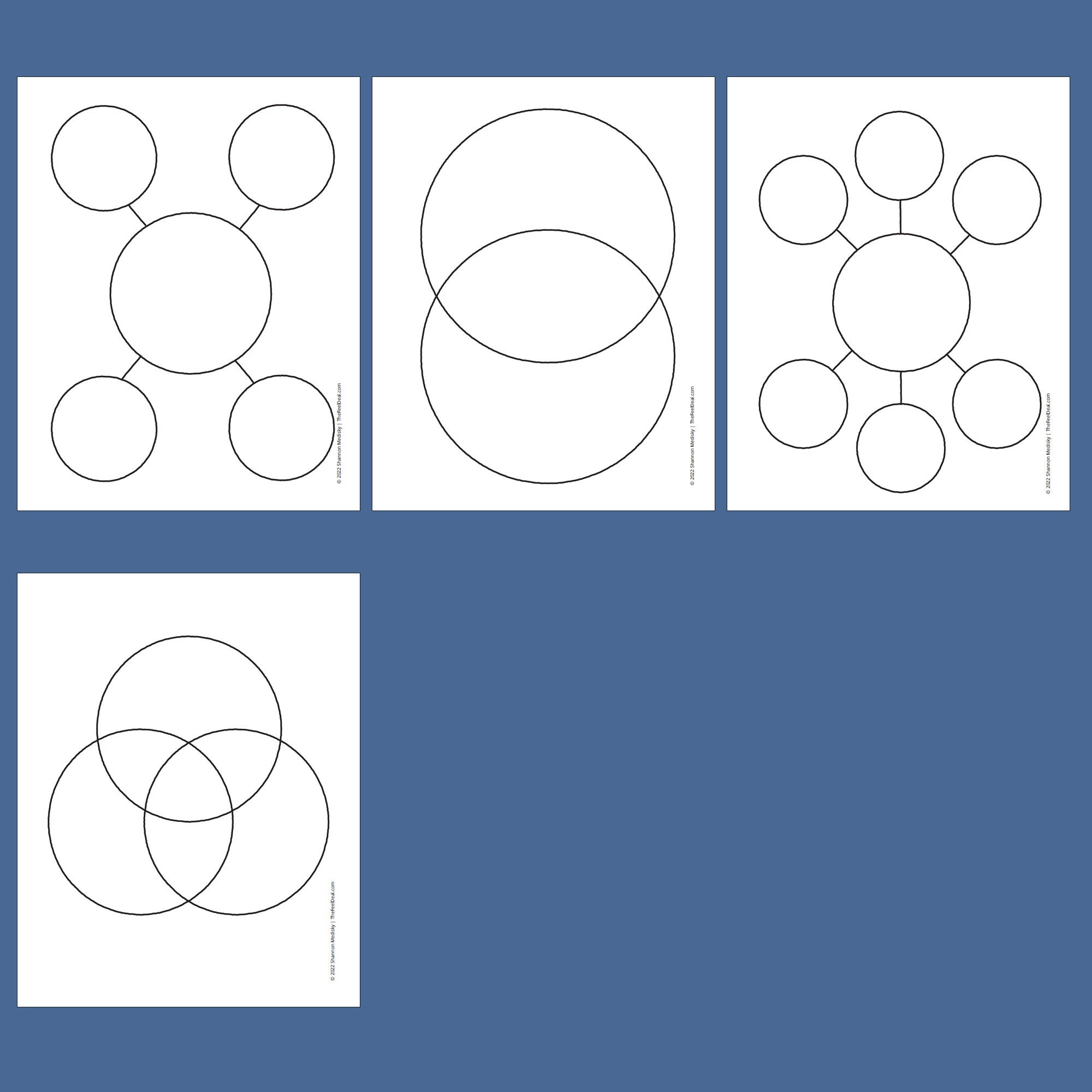 Graphic Organizer Set big Set, Instant Download, Printable, Graphic ...