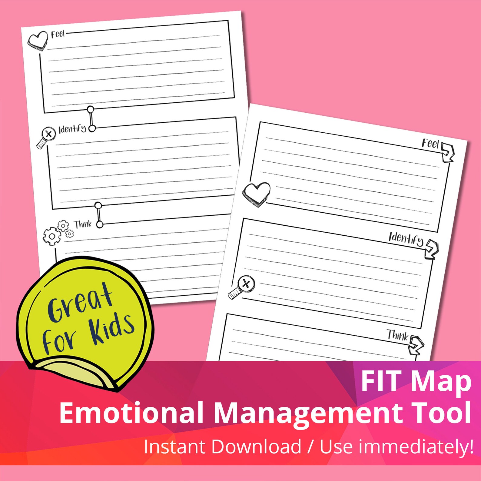 FIT Map Emotional Management Tool for Kids Instant - Etsy