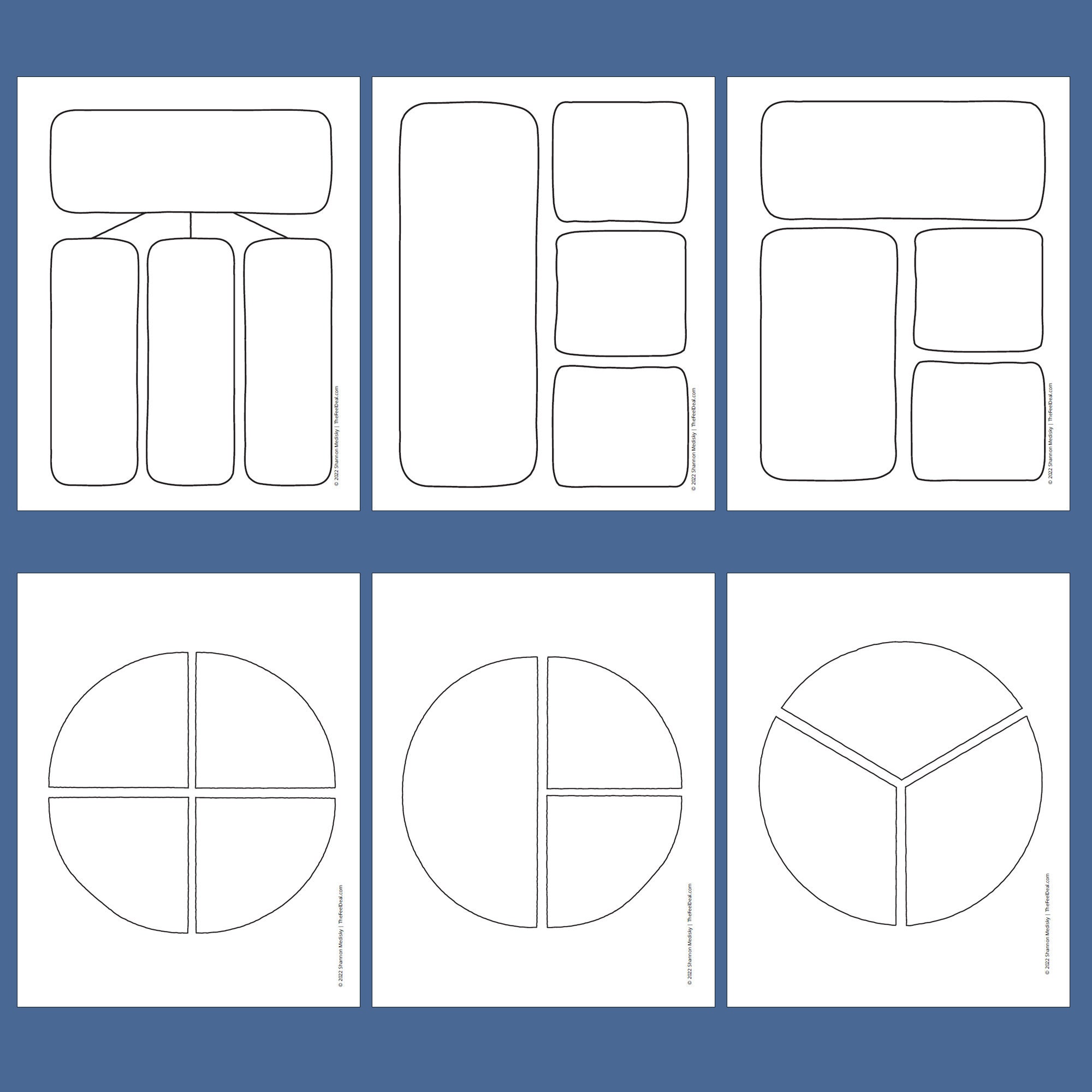 Graphic Organizer Set big Set, Instant Download, Printable, Graphic ...