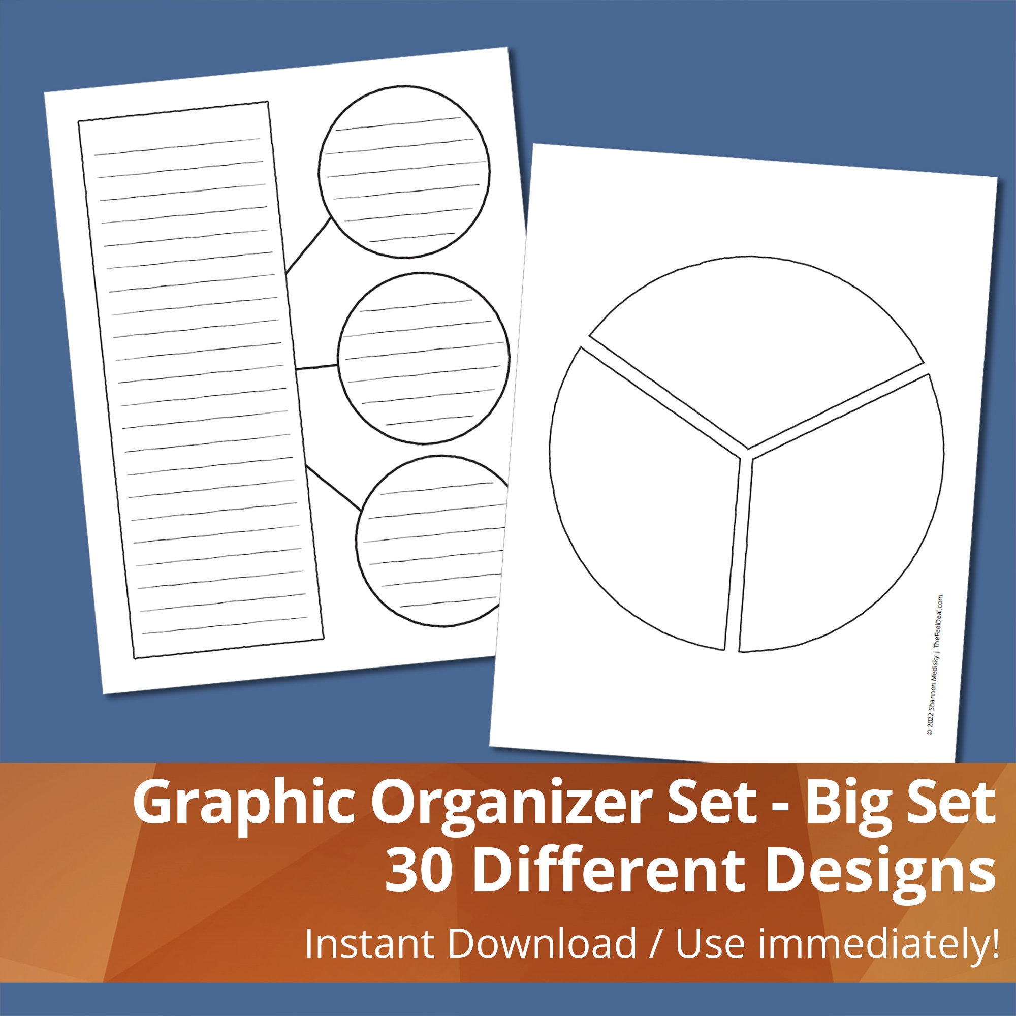 Graphic Organizer Set big Set, Instant Download, Printable, Graphic ...