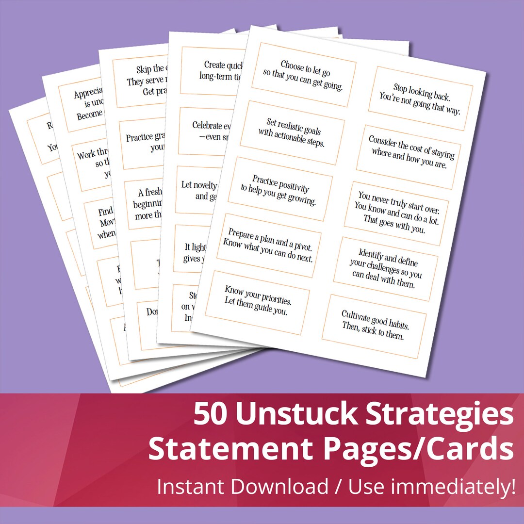 Stress Management Printables Practical Help Instant Download ...