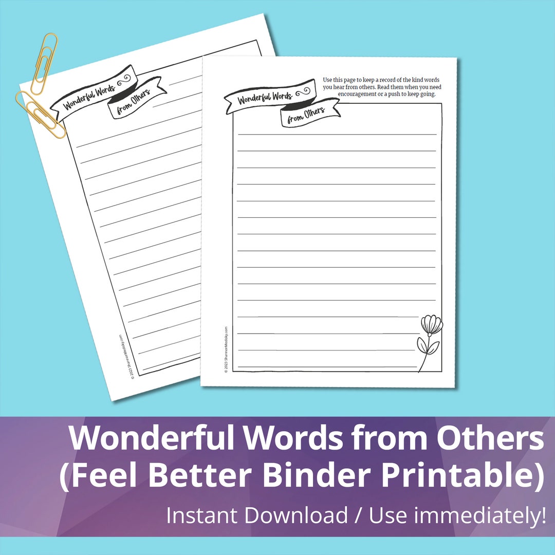 Growth Mindset Perspective Building Instant Printable Encouragment ...