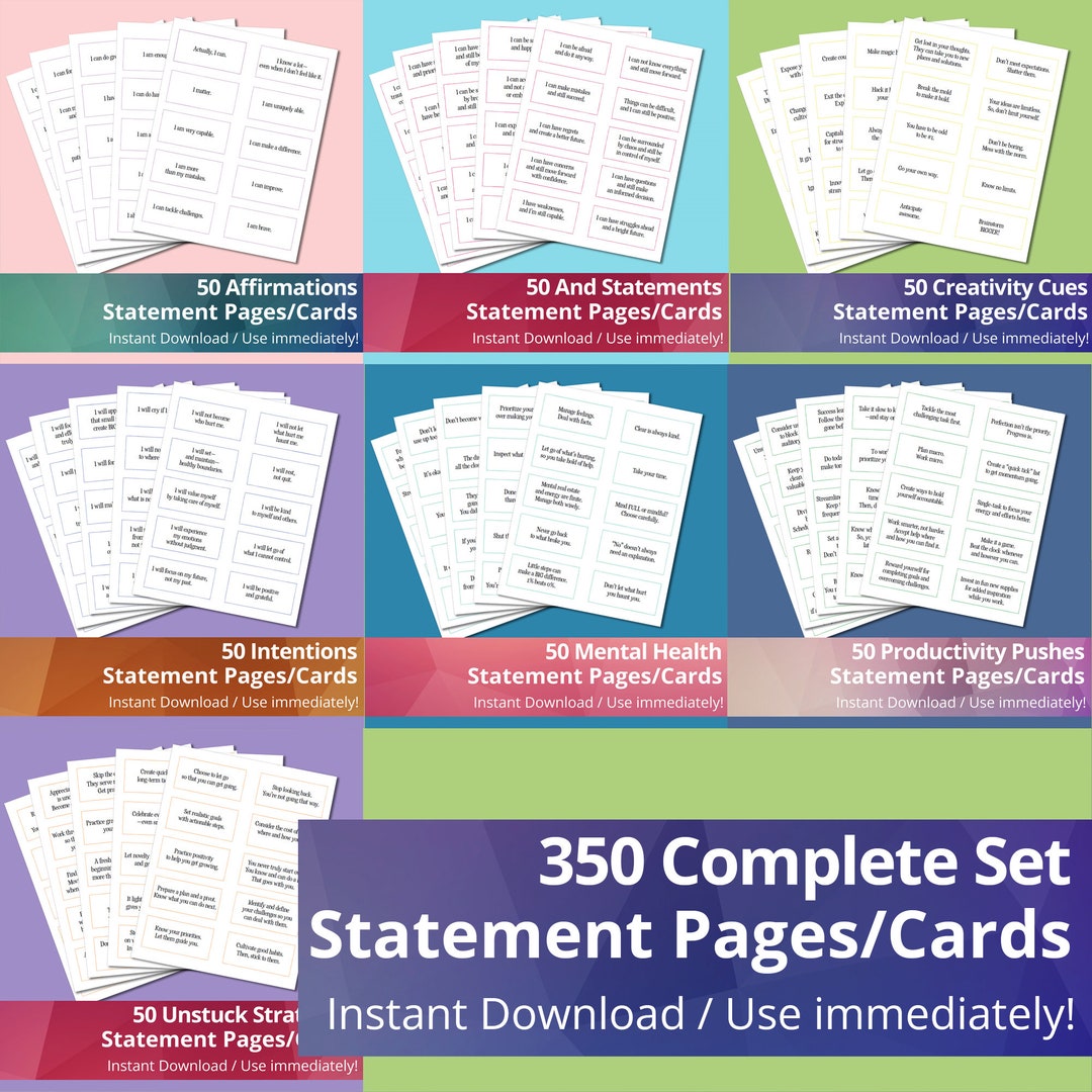 Growth Mindset Self-talk Instant Download Emotional Management ...