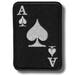 Ace of spades embroidered patch 7x5 cm | Etsy