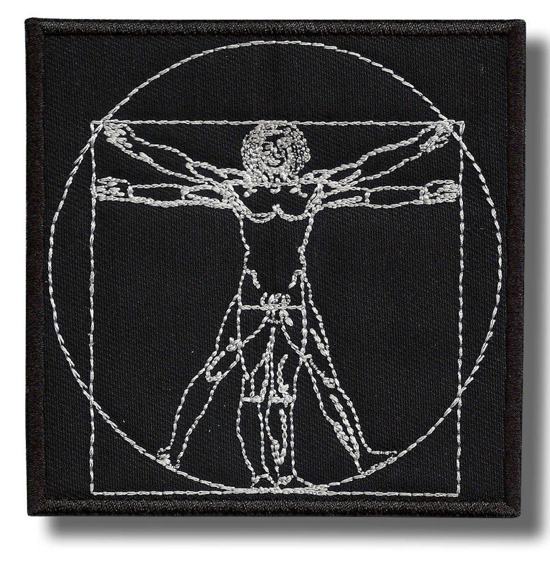 Sacred Geometry Man - Embroidered Patch, 10x10 Cm - Etsy