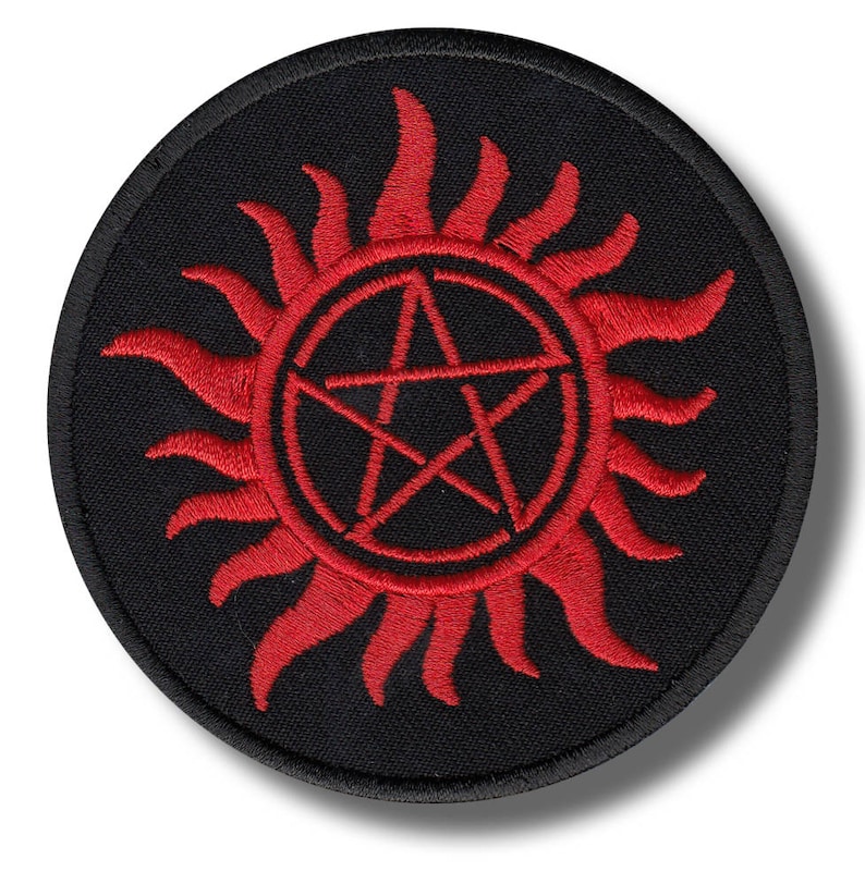 Pentagram Sun - Embroidered Patch 8x8 Cm - Etsy