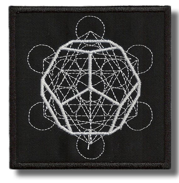Sacred Geometry Embroidered Patch 8 X8 Cm | Etsy