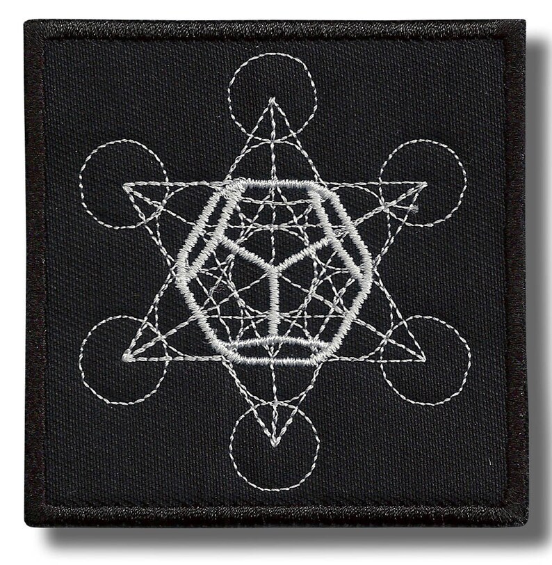 Sacred Geometry Embroidered Patch 8x8 Cm - Etsy UK