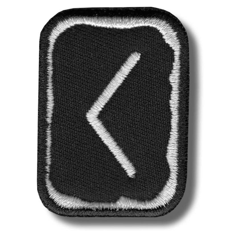 Kaunan Rune Embroidered Patch, 4x5 Cm - Etsy Australia
