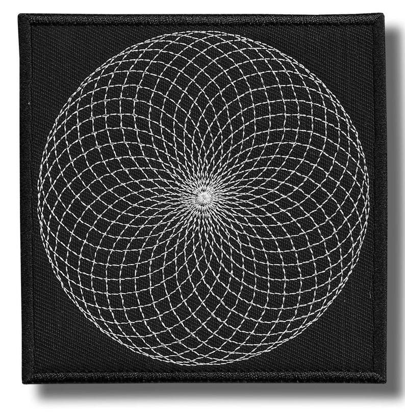 Sacred Geometry Embroidered Patch 10x10 Cm | Etsy