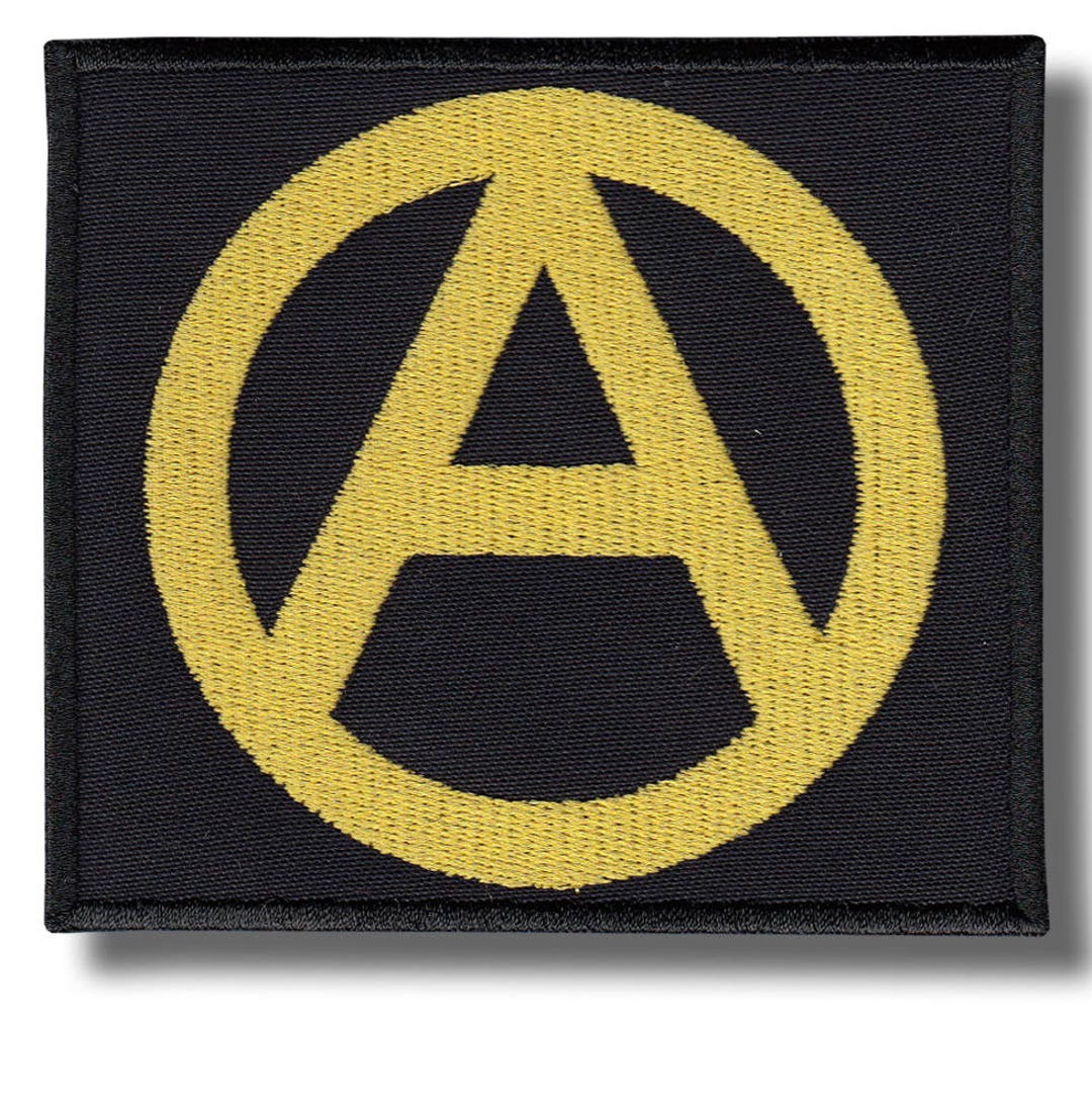Anarchy Yellow - Embroidered Patch 10x9 Cm - Etsy