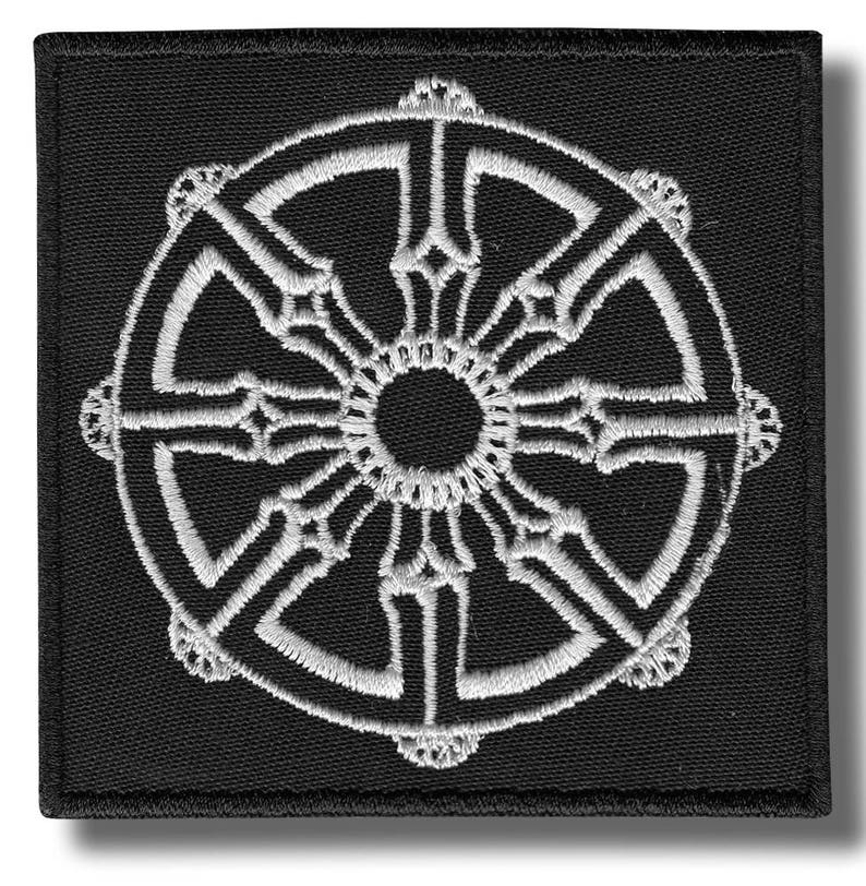 Dharma Wheel - Embroidered Patch, 8x8 Cm - Etsy UK