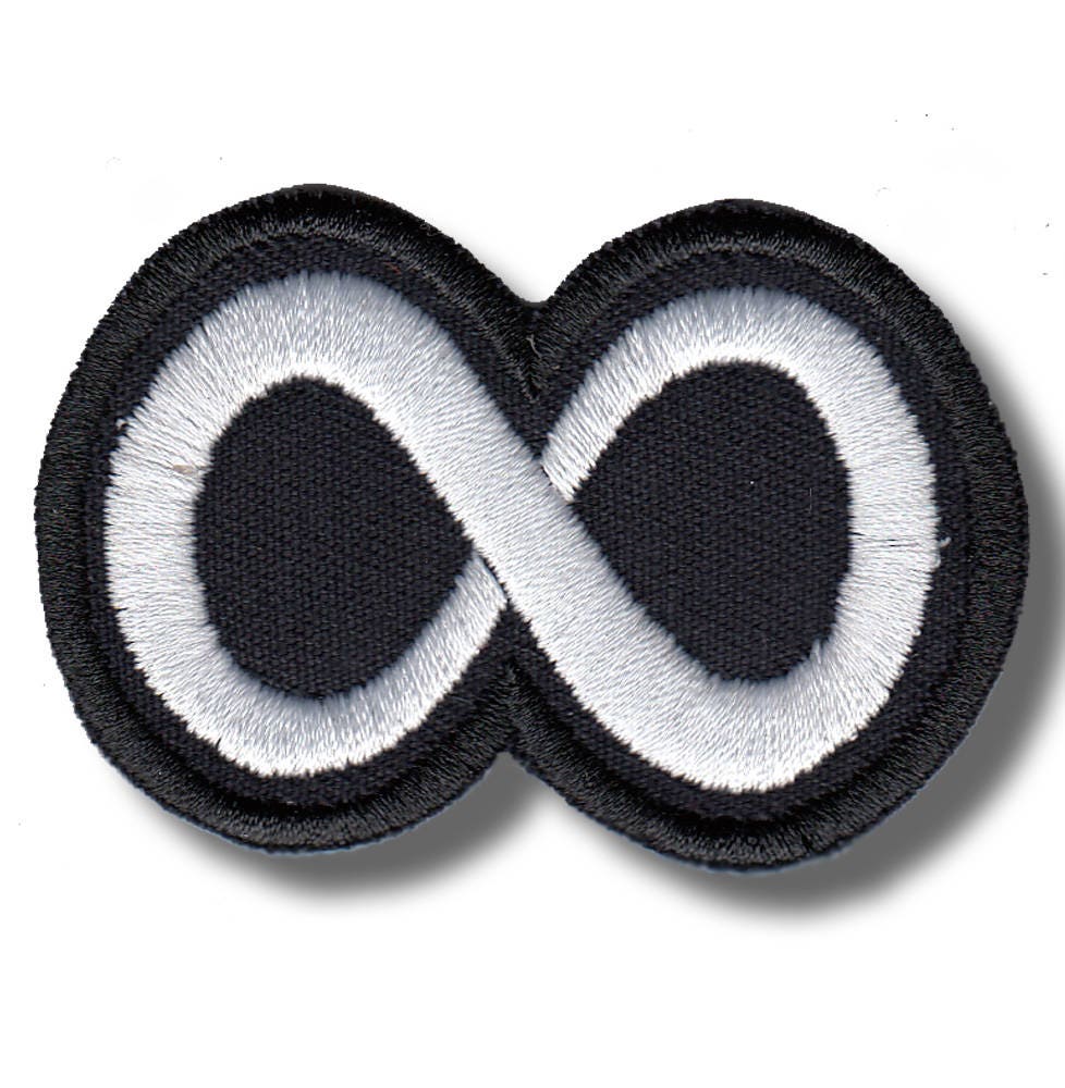 Eternity Symbol Embroidered Patch, 6 X 4 Cm - Etsy Denmark