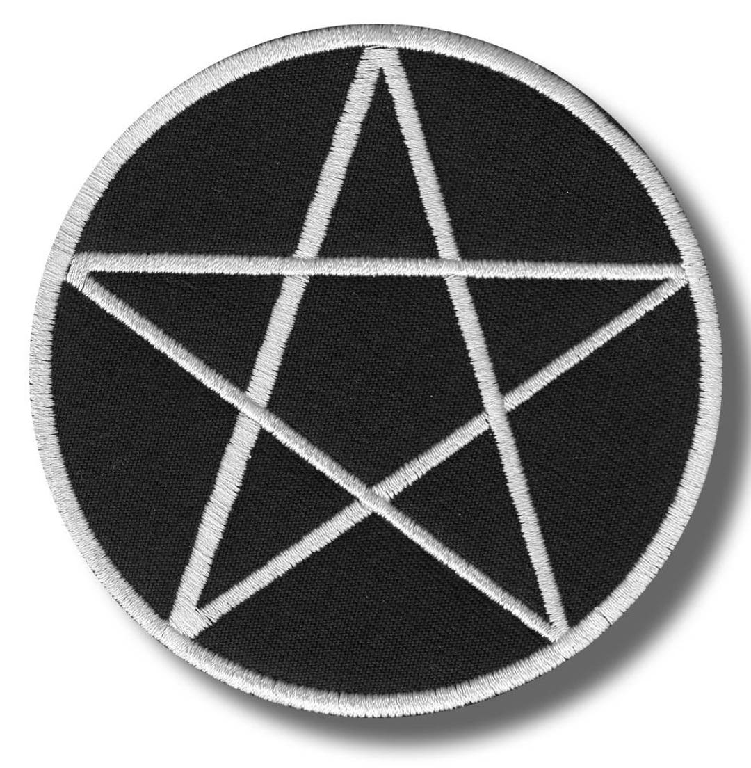 Pentagram - Embroidered Patch, 10x10 Cm - Etsy