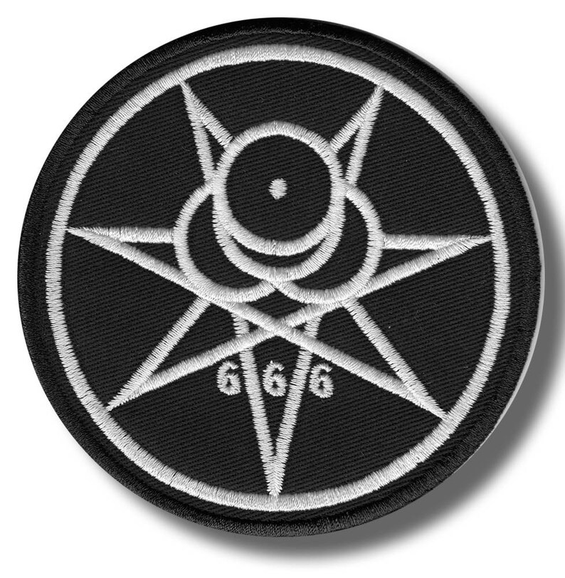 Mark of the beast 666 embroidered patch 10x10 cm | Etsy