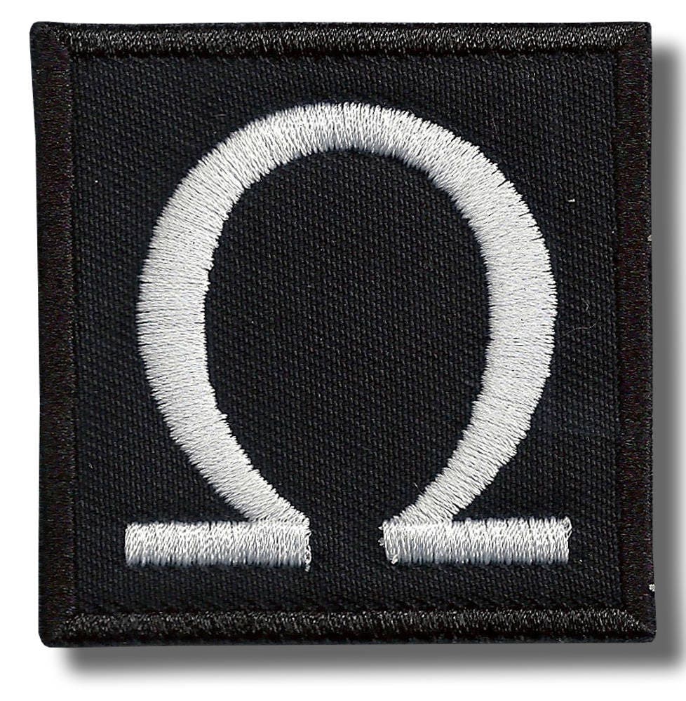 Omega Symbol Embroidered Patch, 6x6 Cm - Etsy