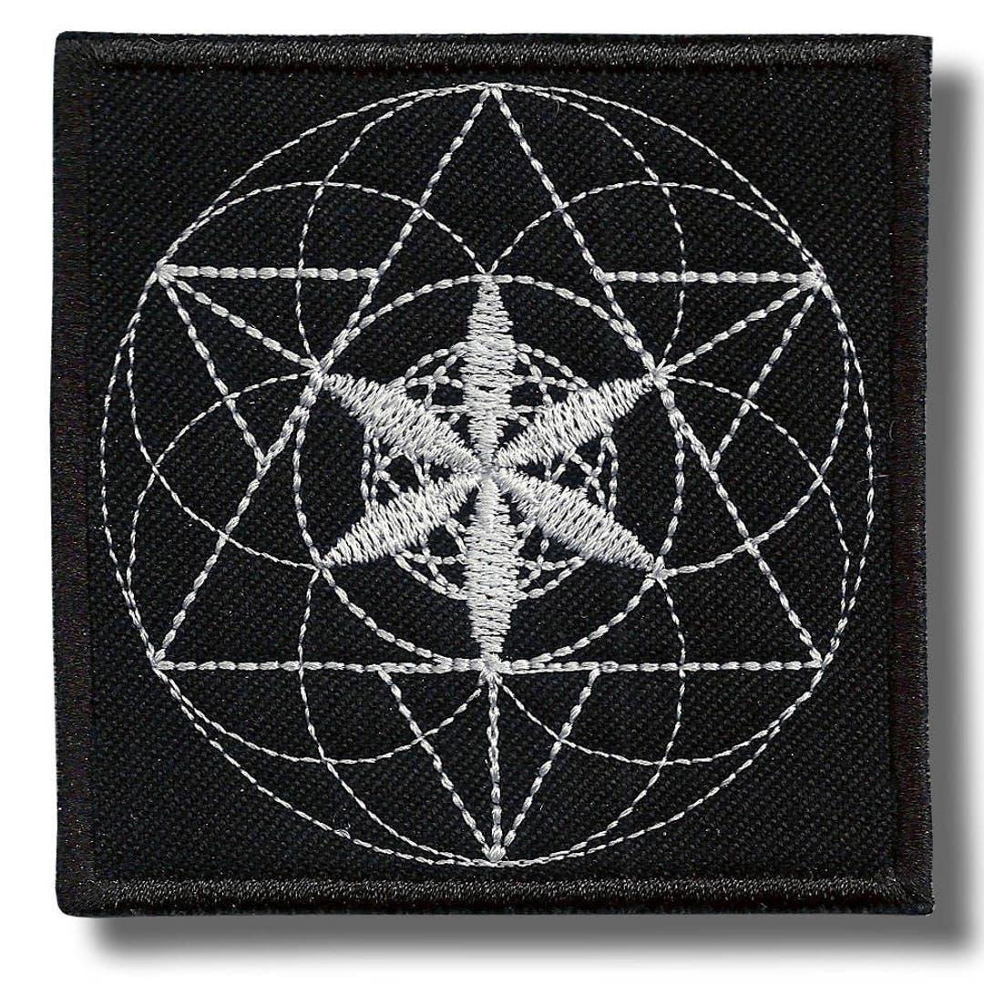 Sacred Geometry - Embroidered Patch 8x8 Cm - Etsy