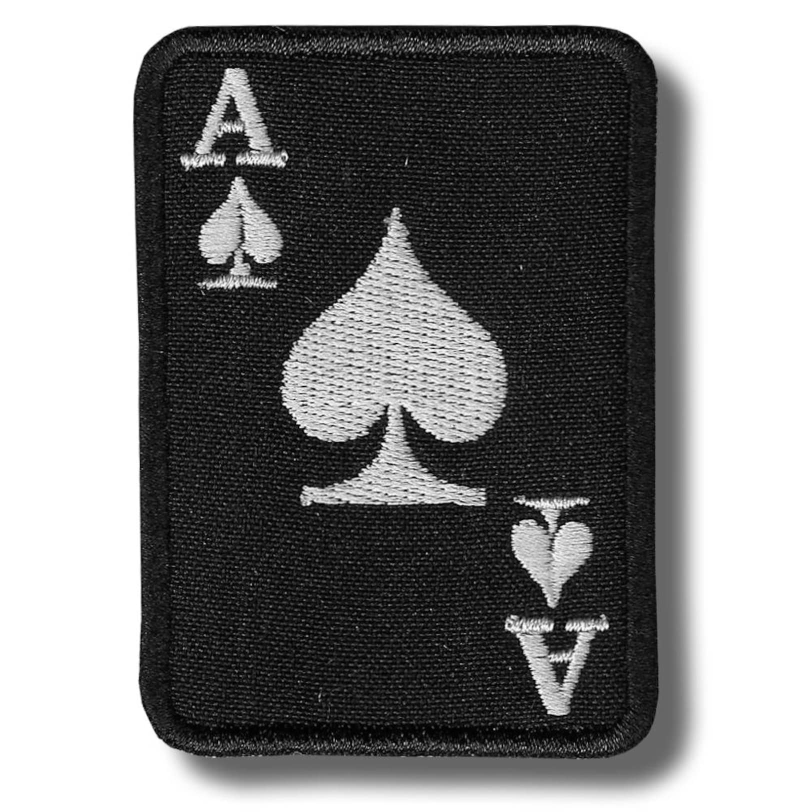 Ace of Spades Embroidered Patch, 7x5 Cm - Etsy