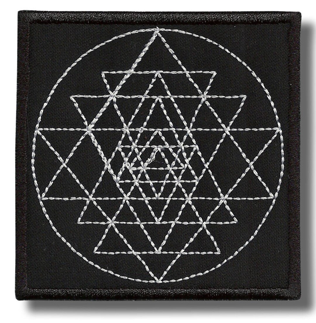 Sacred Geometry - Embroidered Patch 8x8 Cm - Etsy