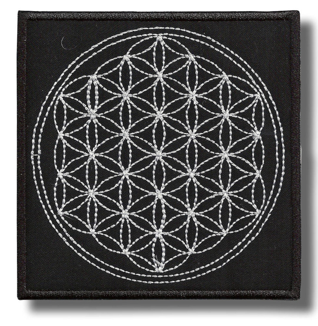 Flower of Life Full - Embroidered Patch, 12x12 Cm - Etsy