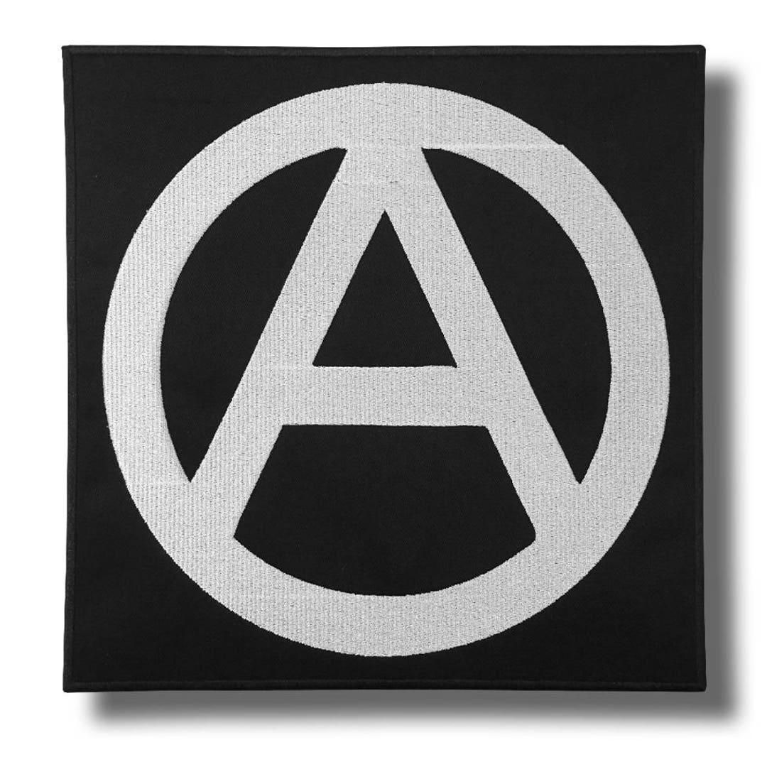 Anarchy Symbol - Embroidered Back Patch, 28x28 Cm - Etsy