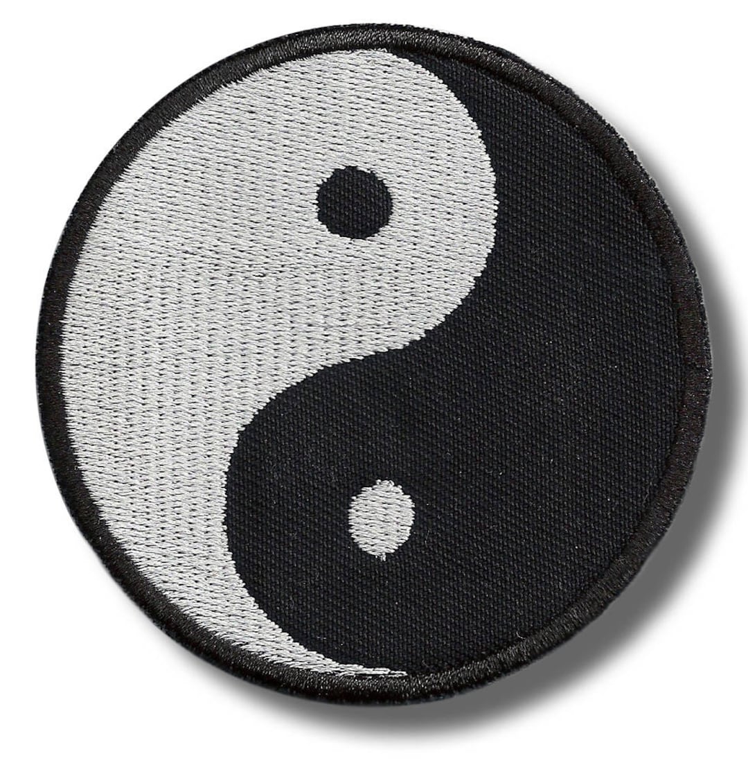 Ying and Yang - Embroidered Patch, 8x8 Cm - Etsy
