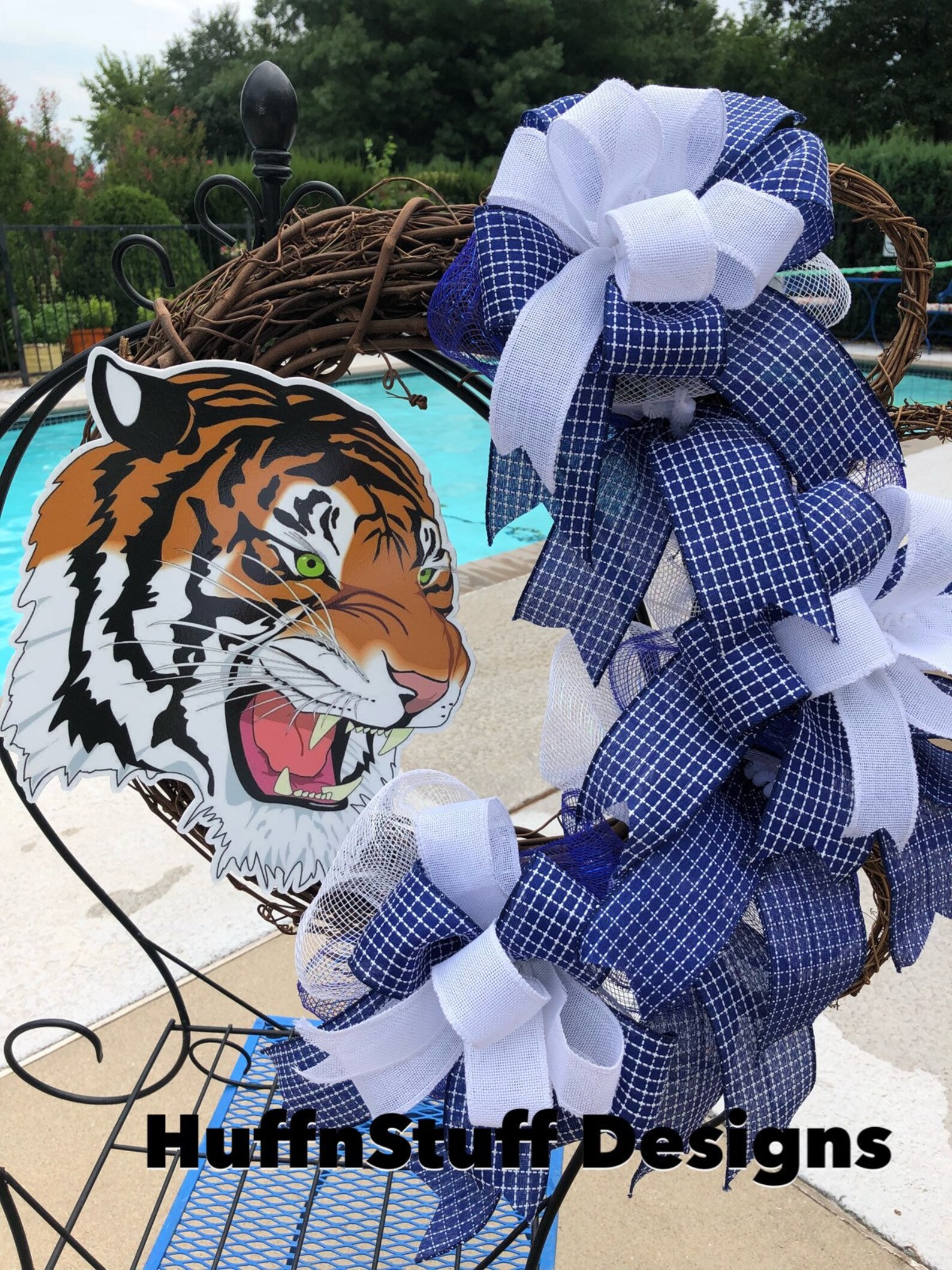 Carthage Tigers Mascot Wreath, Carthage High School Mascot Wreath, CHS ...