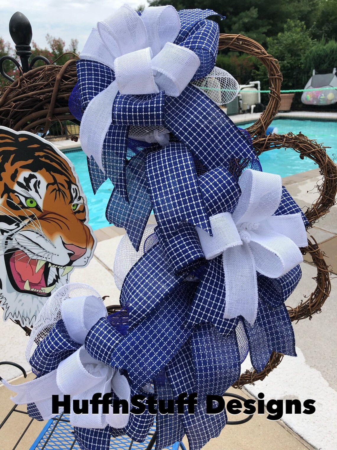 Carthage Tigers Mascot wreath Carthage High School Mascot | Etsy