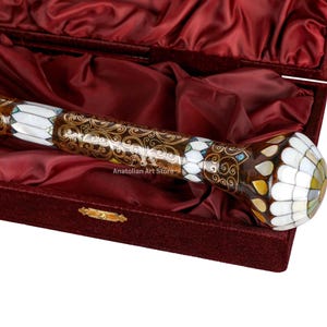 Unique Collectible Walking Stick Last One Cane With Abalone Mother of ...