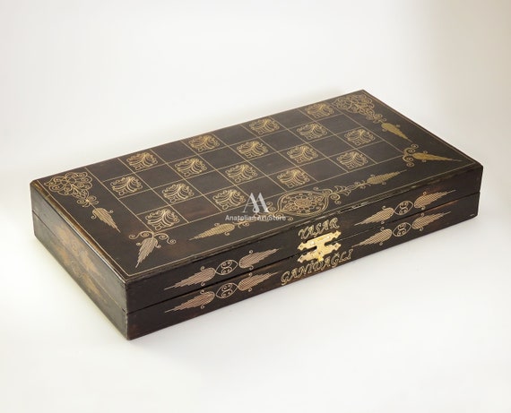 Brass Wire Backgammon & Chess Set With Bag Mothers Day Gift - Etsy