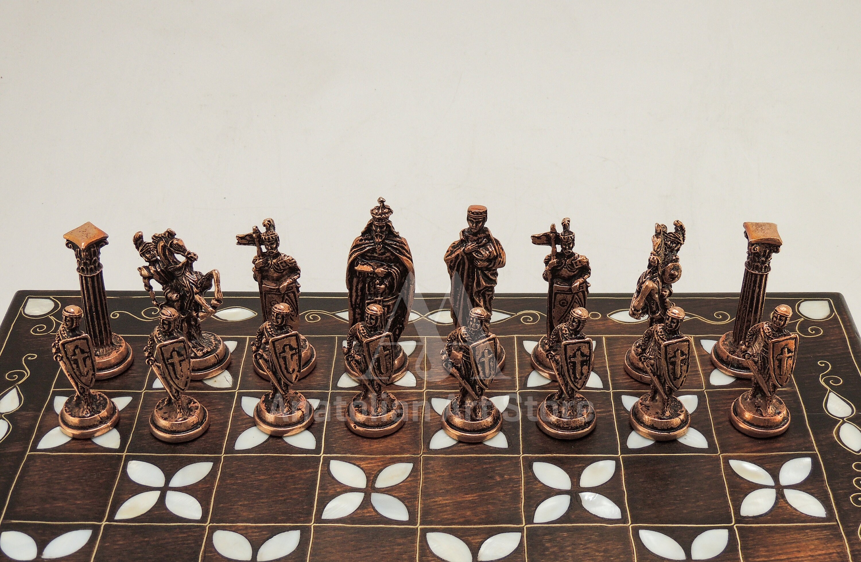 Romans Chess Set Brass Chess Set Mythological Chess Set - Etsy