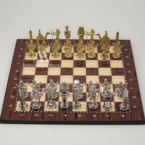Romans Chess Set Brass Chess Set Mythological Chess Set - Etsy