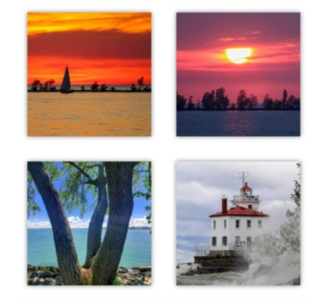 Coasters With Pictures of Lake Erie From Aprell Burkey Photography - Etsy