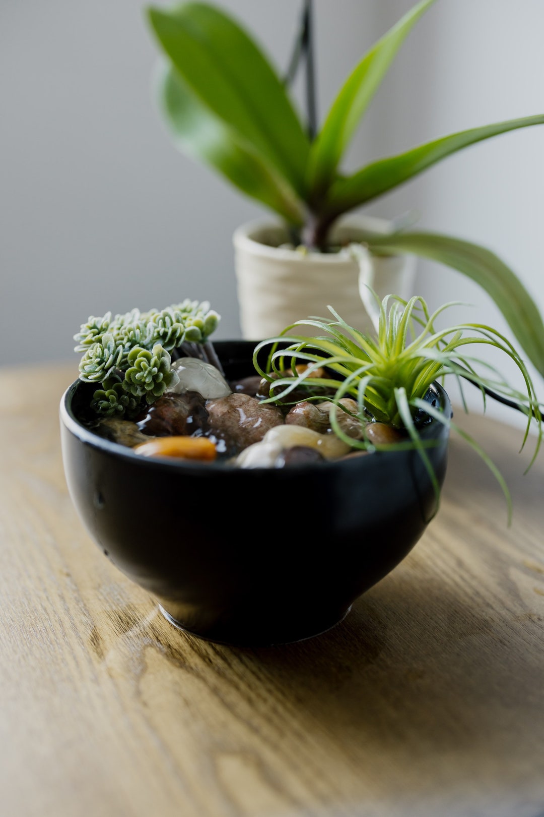 Calming Black Bowl Indoor Water Fountain—free SHIPPING - Etsy