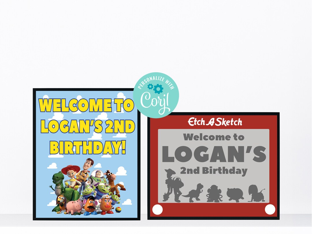Toy Story Printable Welcome Sign, Birthday Sign, Toy Story, Printable ...
