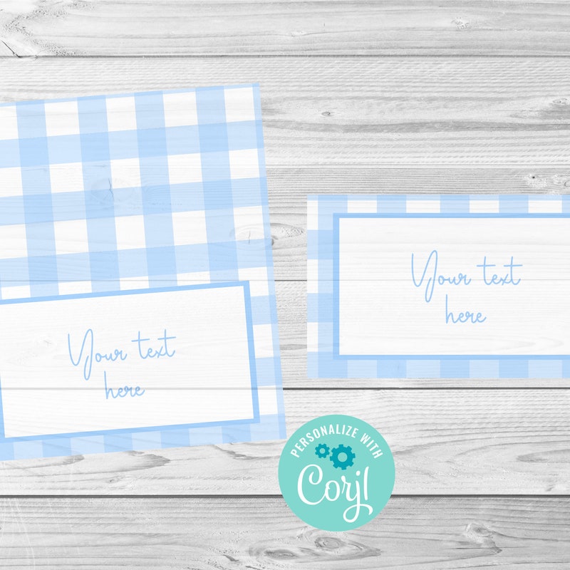 Blue Gingham - Etsy