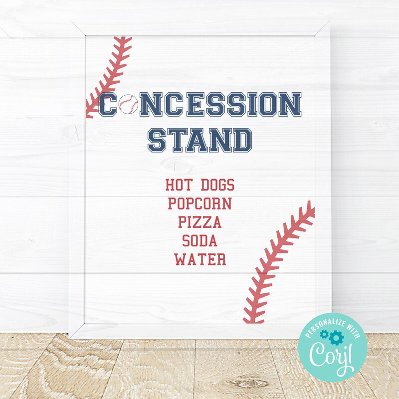 Concession Stand Sign - Etsy