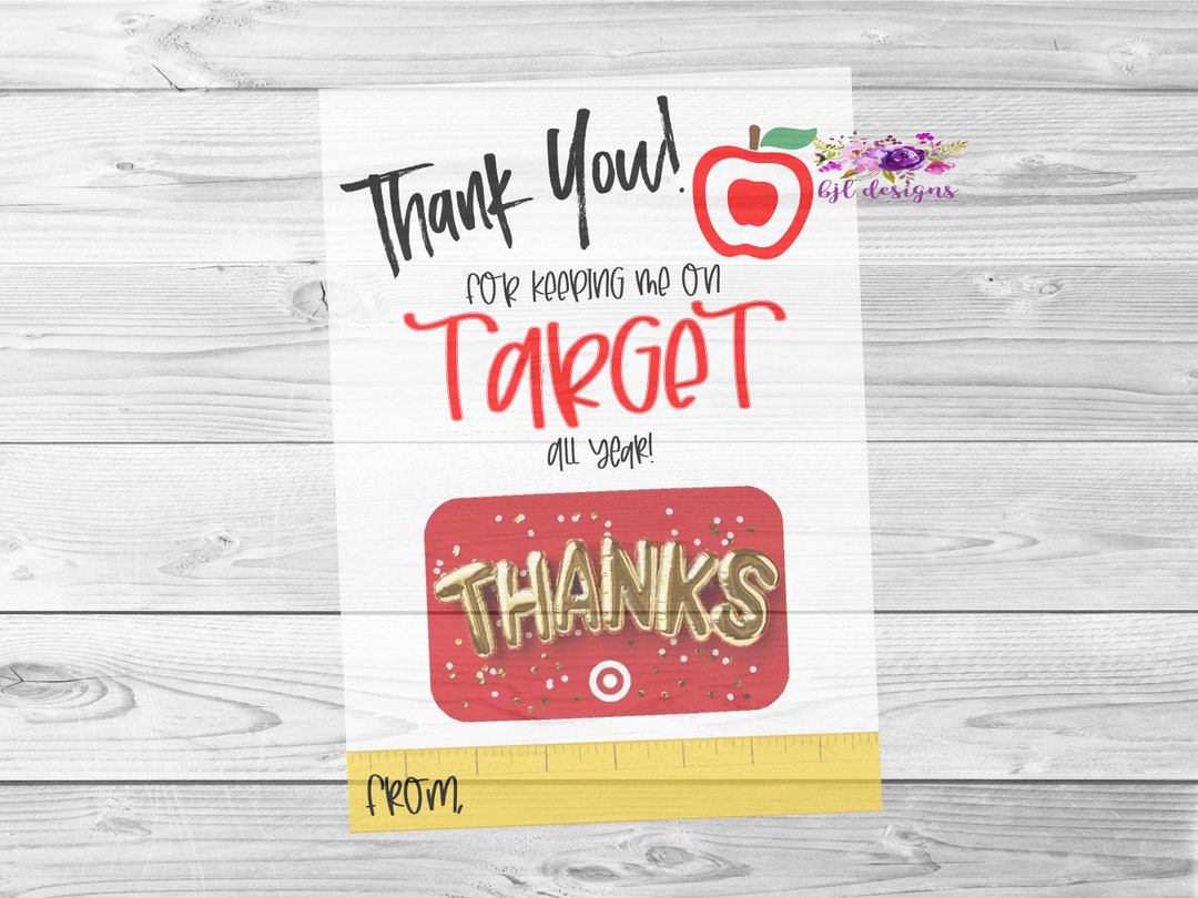 Thank You for Keeping Me on Target, Digital Editable, Corjl, Instant ...