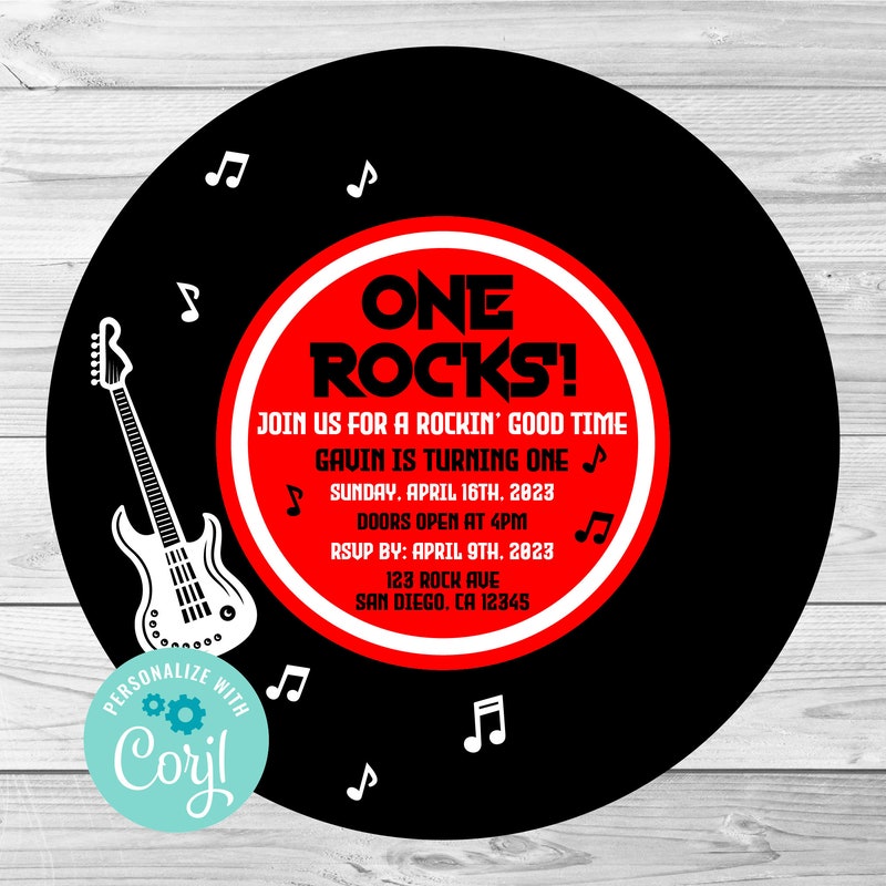 Vinyl Record Invitations - Etsy