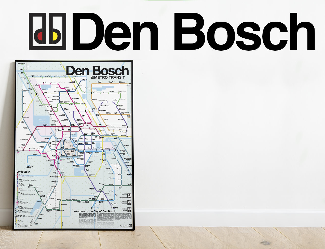 Den Bosch Metro Transit Map - Etsy