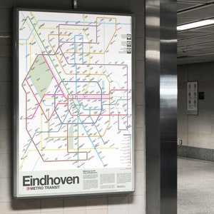 Eindhoven Metro Transit Map - Etsy