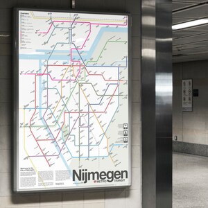 Nijmegen Metro Transit Map - Etsy