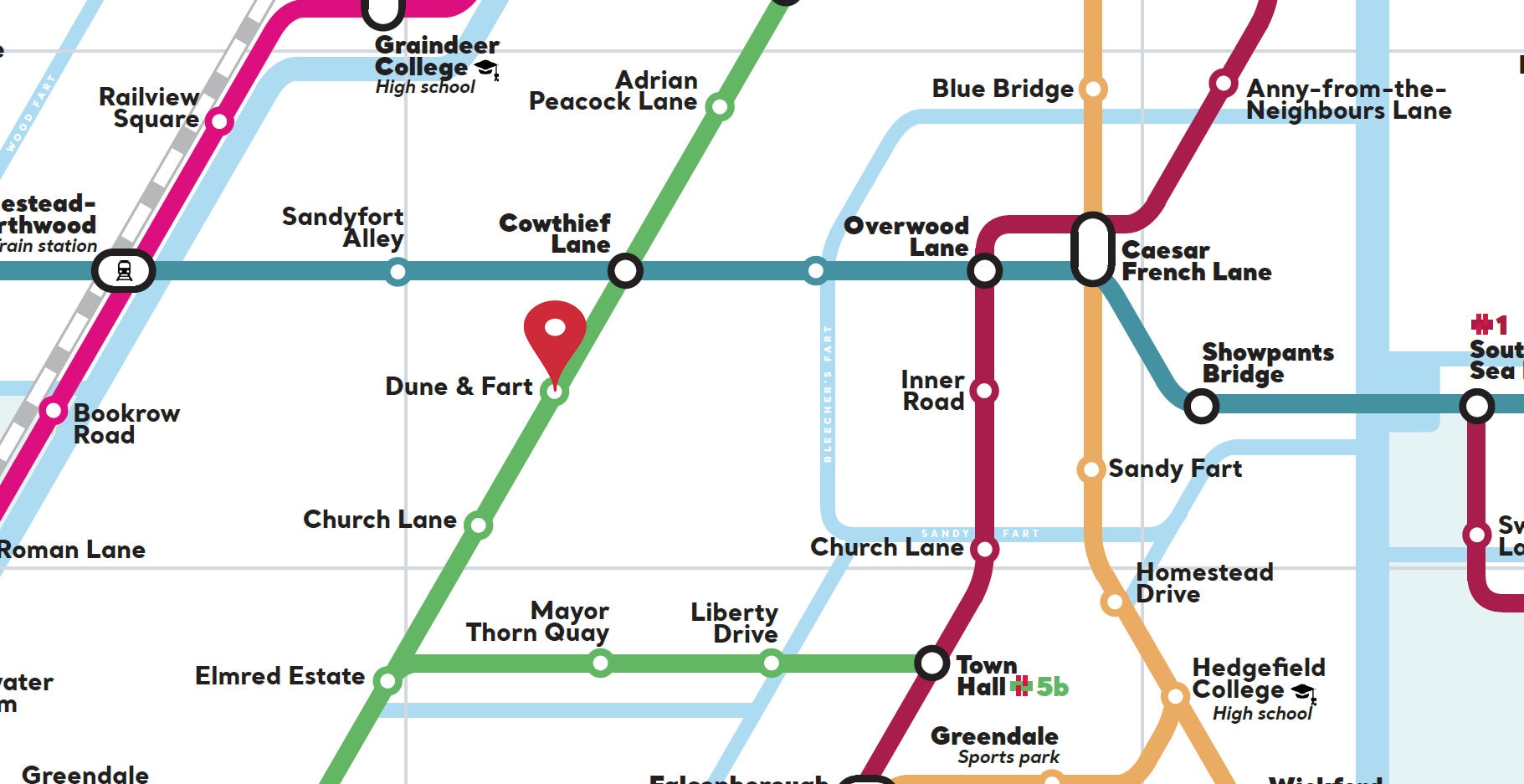 Haarlem Metro Transit Map - Etsy