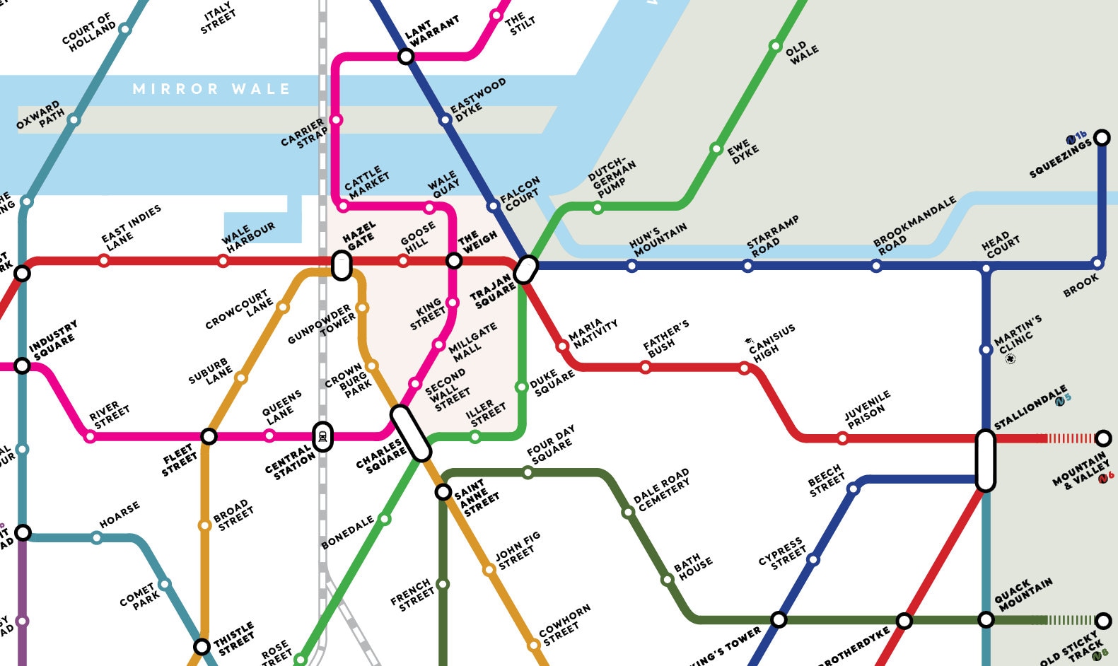 Nijmegen Metro Transit Map - Etsy