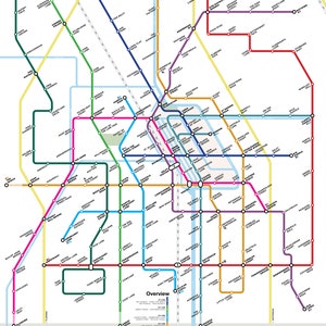 Delft Metro Transit Map - Etsy