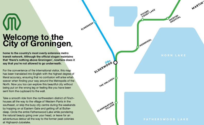Groningen Metro Transit Map - Etsy