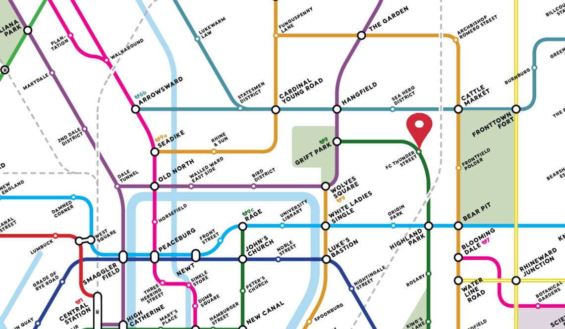 Utrecht Metro Transit Map - Etsy UK