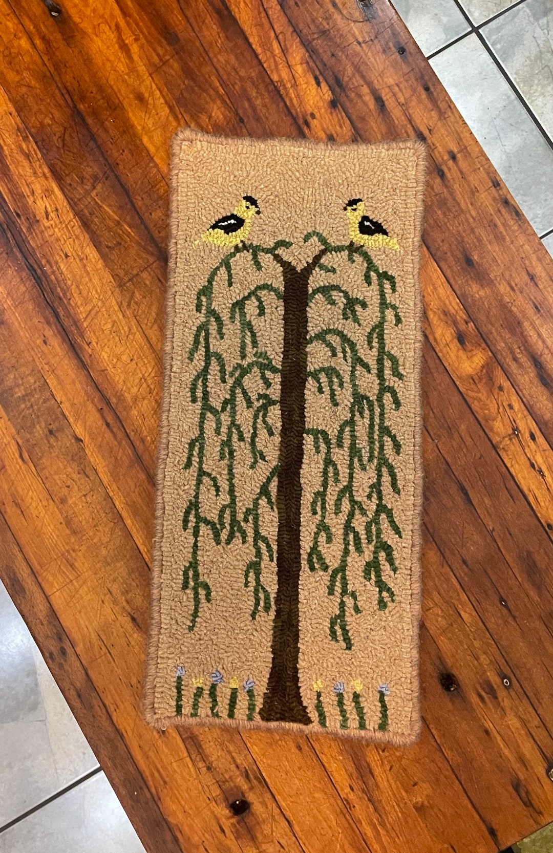 Rug Hooking Kit/pattern "willow Tree" - Etsy